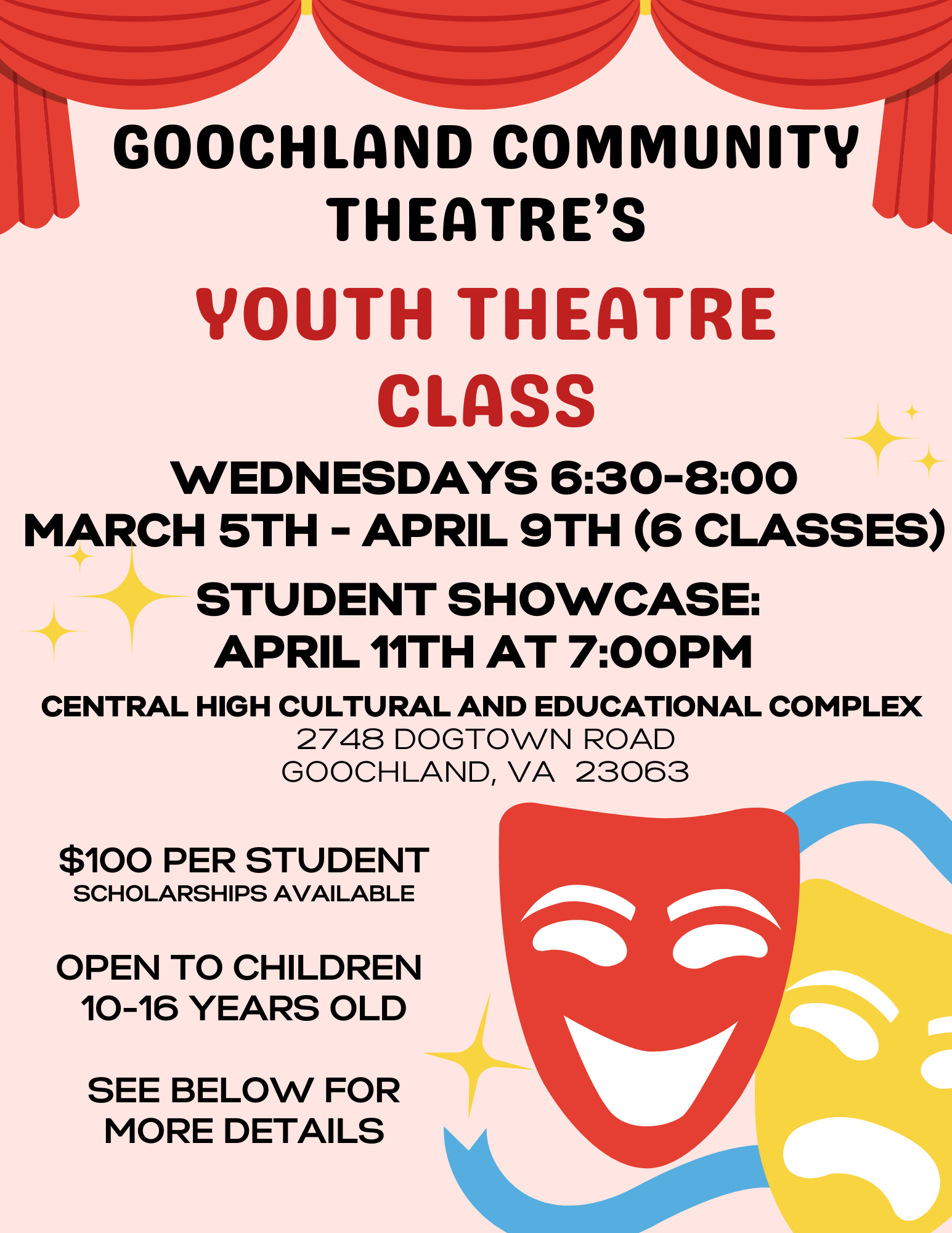 Classes – Goochland Community Theatre